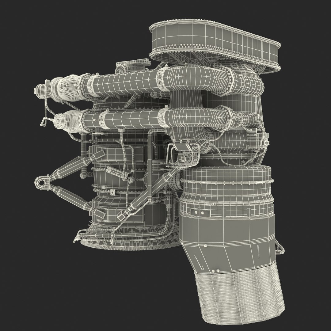 Rocket Engine 3d Model