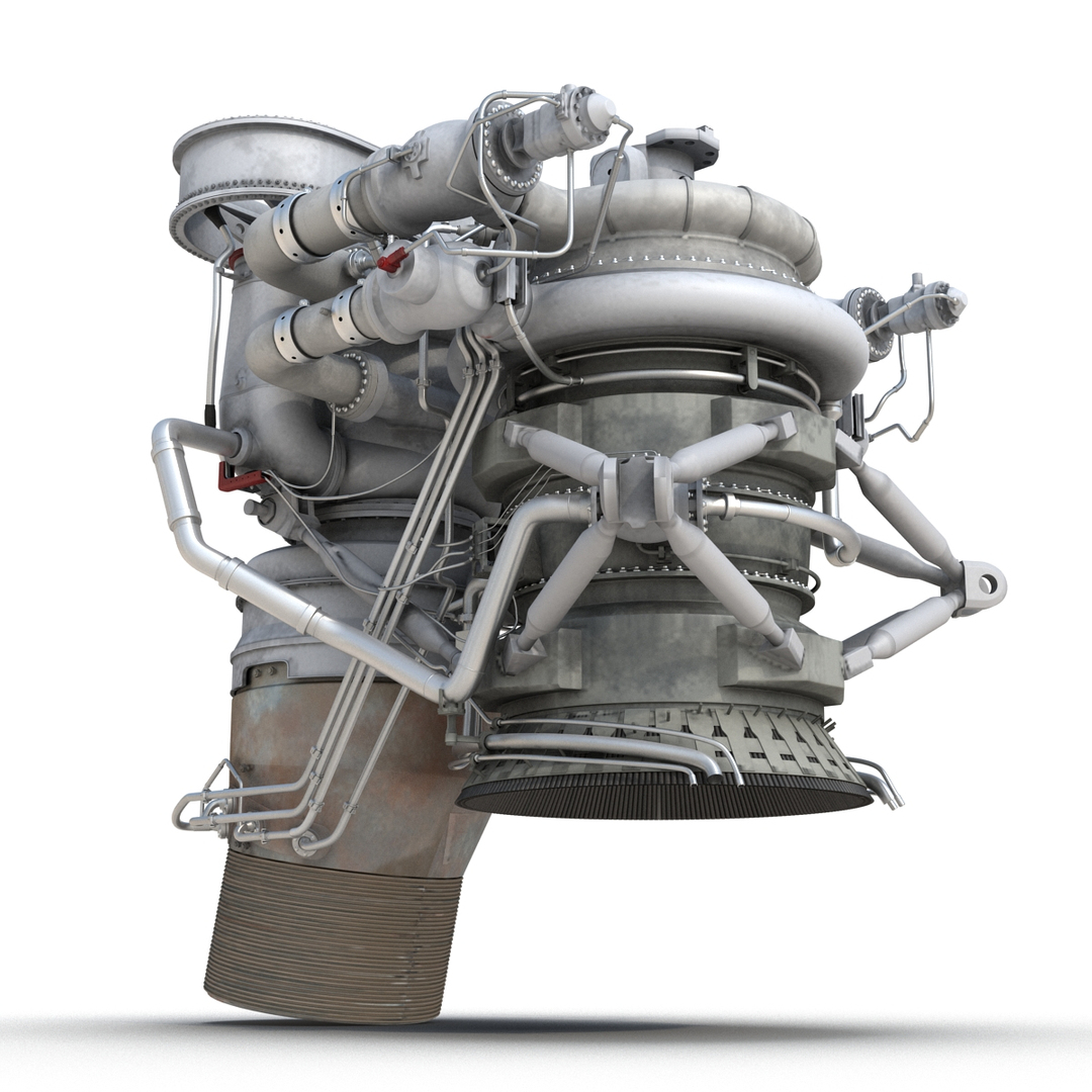 rocket engine 3d model