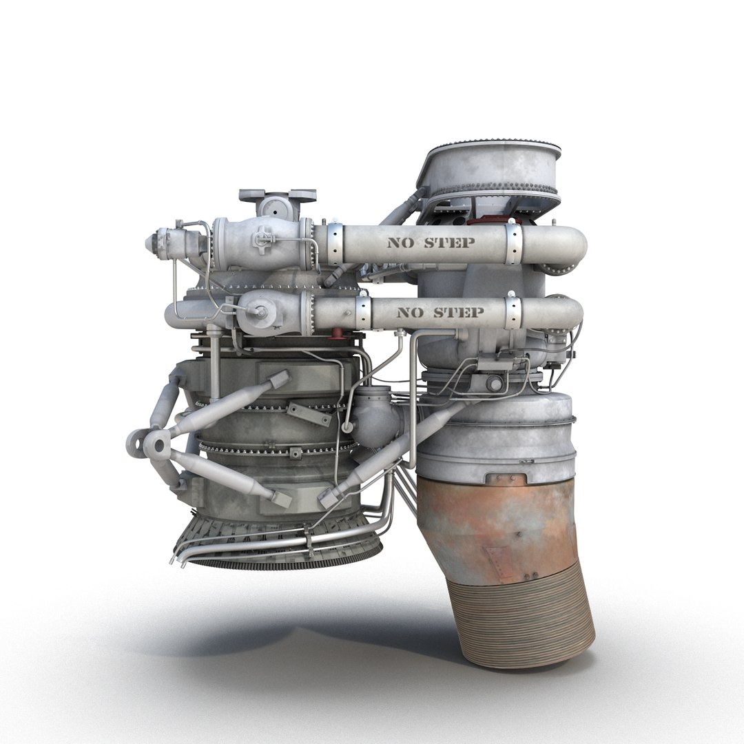 rocket engine 3d model