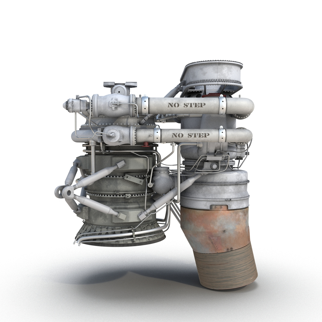 rocket engine 3d model