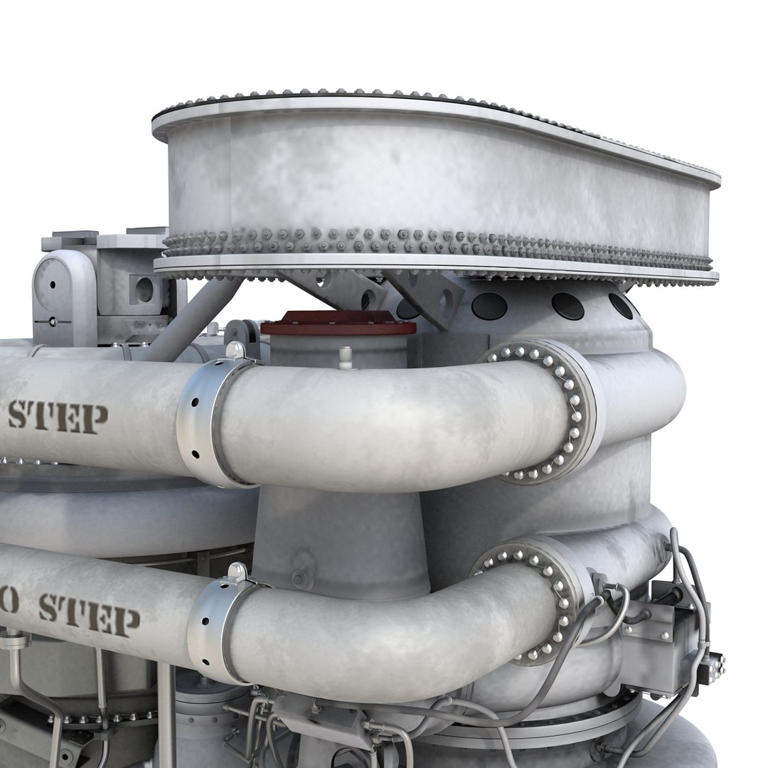 rocket engine 3d model