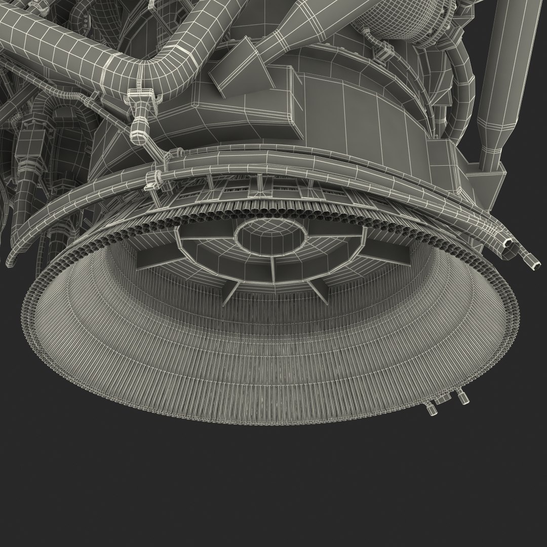 Rocket Engine 3d Model