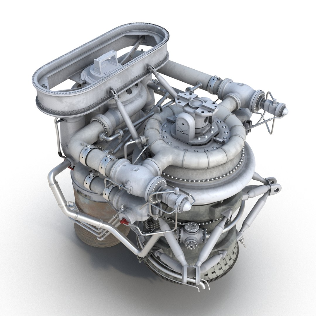rocket engine 3d model