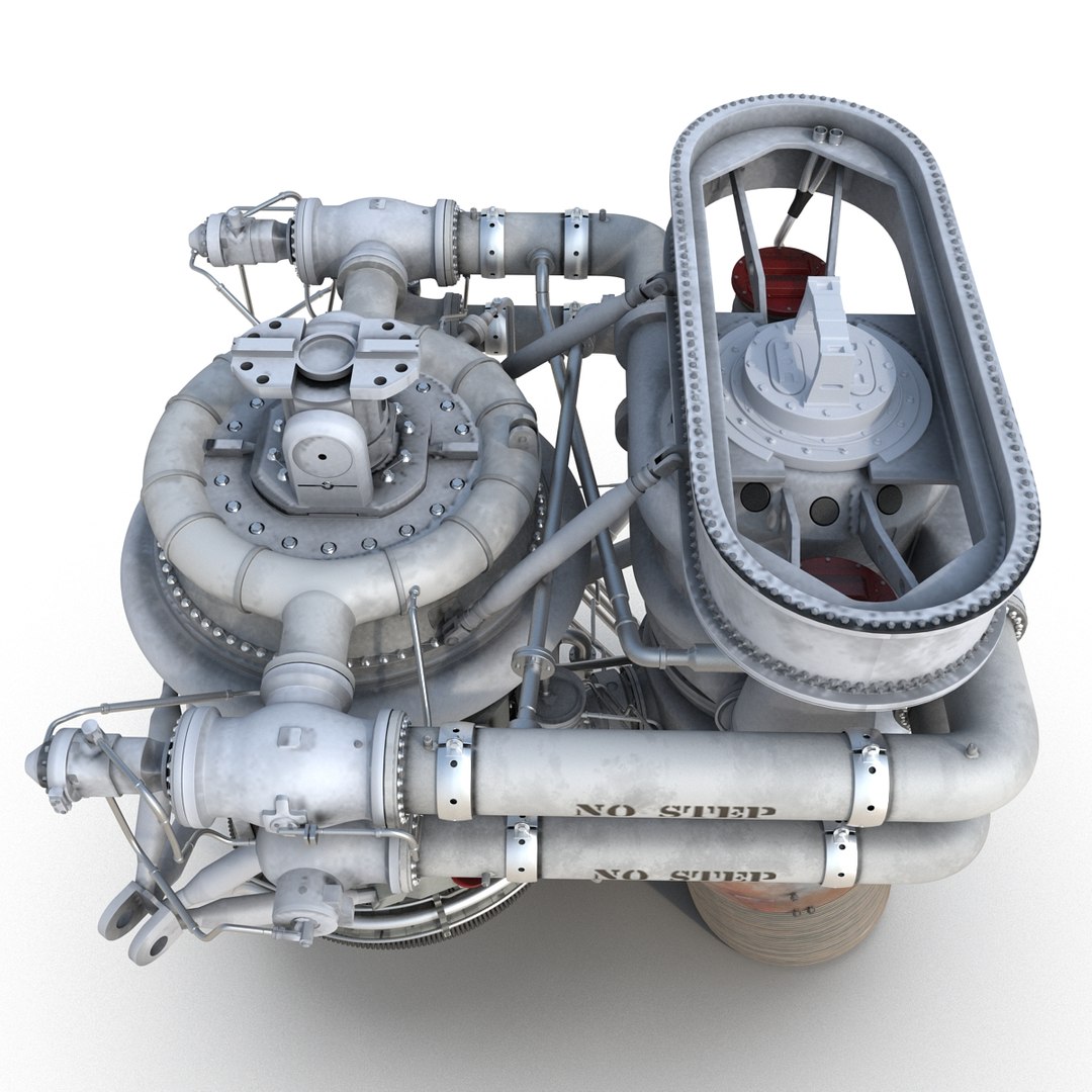 rocket engine 3d model