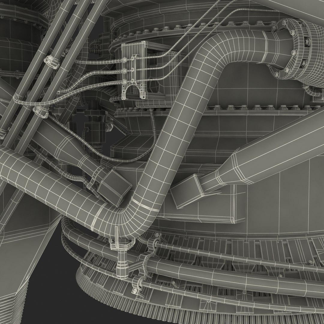 Rocket Engine 3d Model