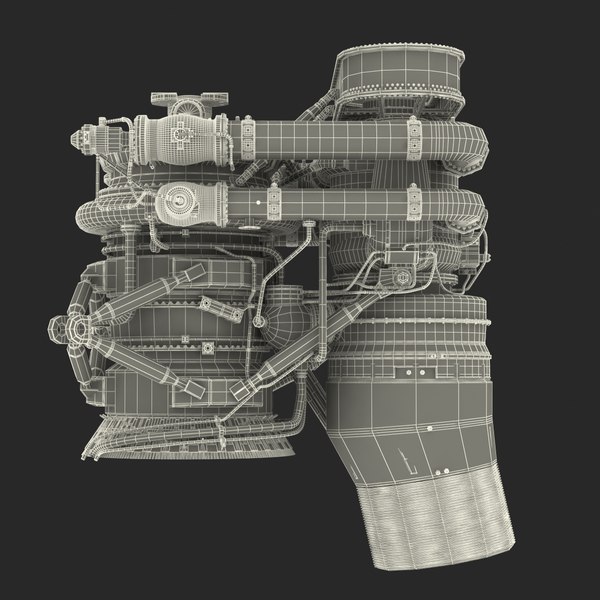 rocket engine 3d model