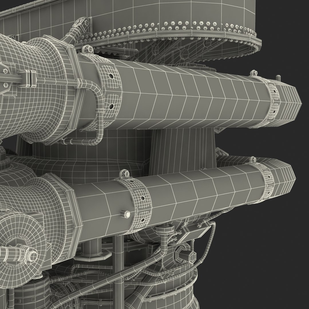Rocket Engine 3d Model