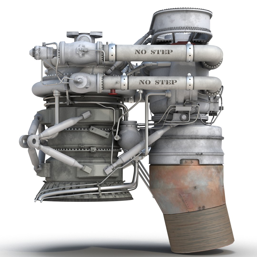 rocket engine 3d model