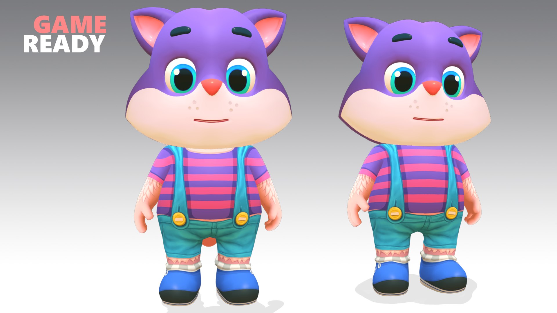 3D Model Cartoon Cat Animations Rig - TurboSquid 1492055