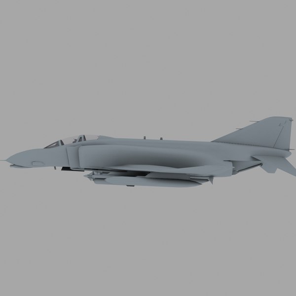 phantom f-4 jet obj