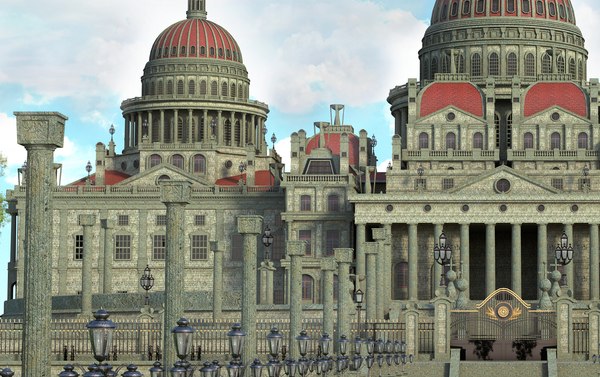 Dome palace model - TurboSquid 1451608