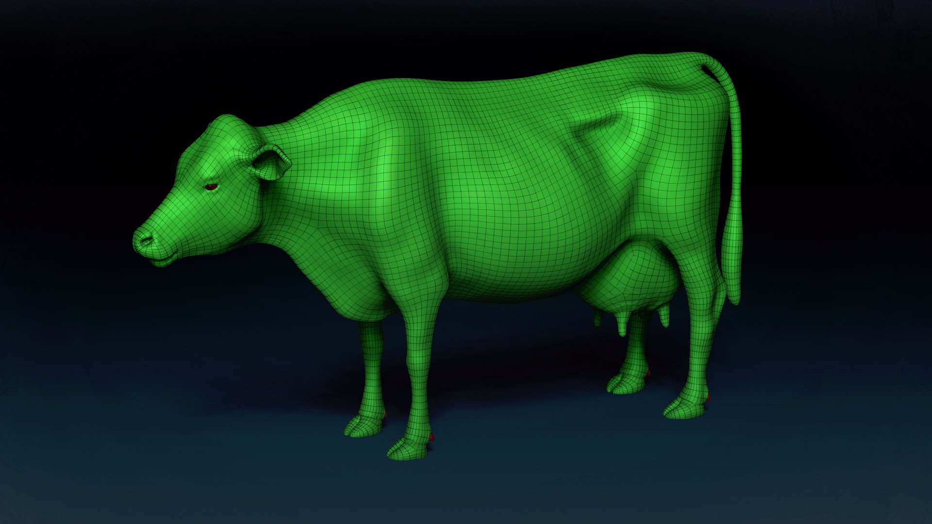 3D Dairy Cow Base Mesh 3D - TurboSquid 1823507