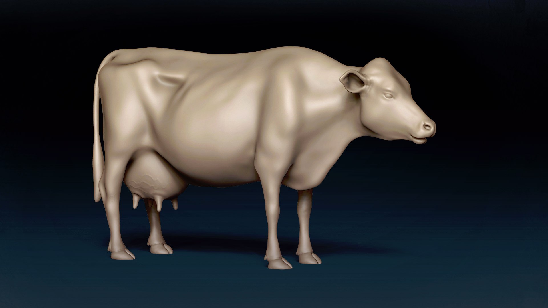3D Dairy Cow Base Mesh 3D - TurboSquid 1823507