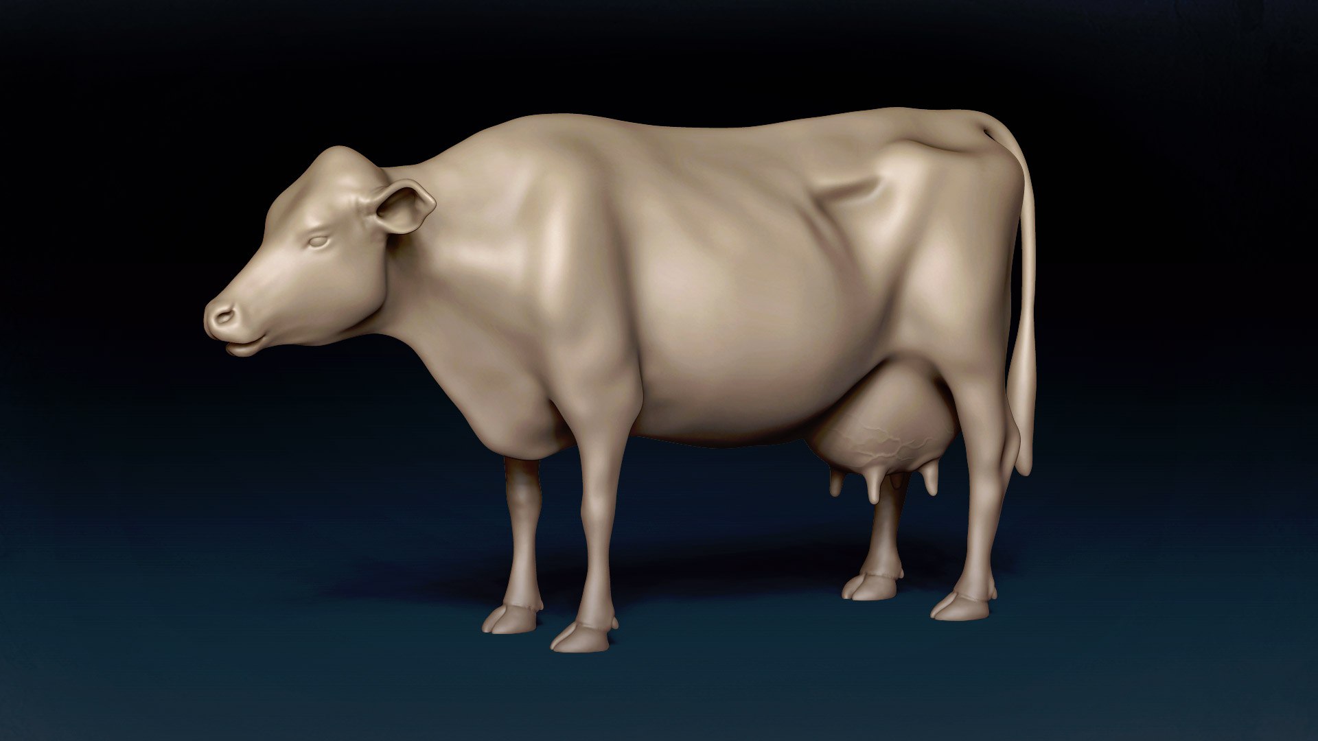 3D Dairy Cow Base Mesh 3D - TurboSquid 1823507