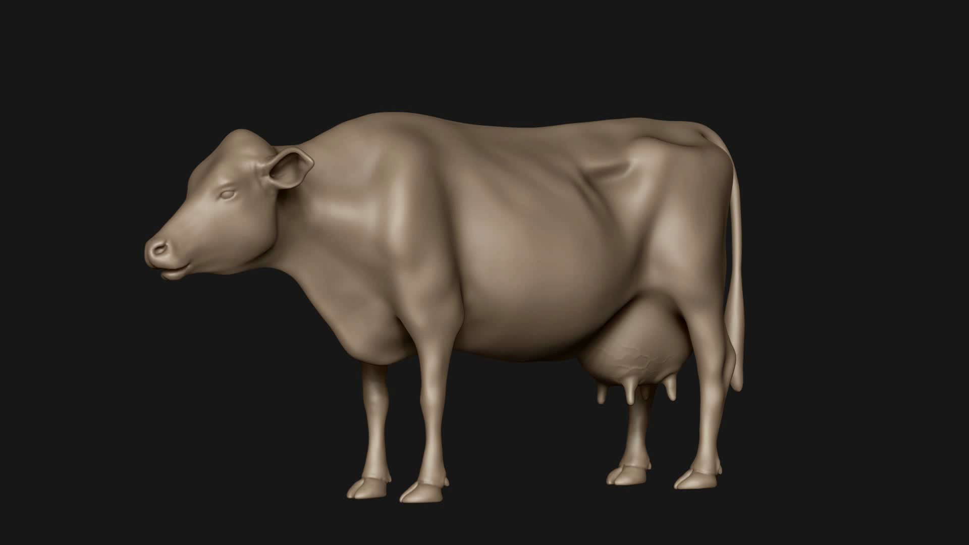 3D Dairy Cow Base Mesh 3D - TurboSquid 1823507