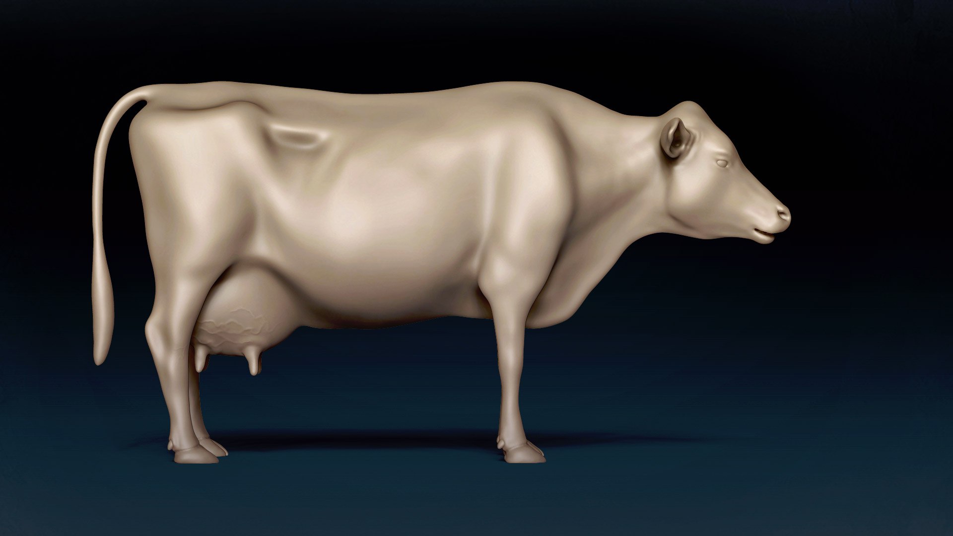 3D Dairy Cow Base Mesh 3D - TurboSquid 1823507