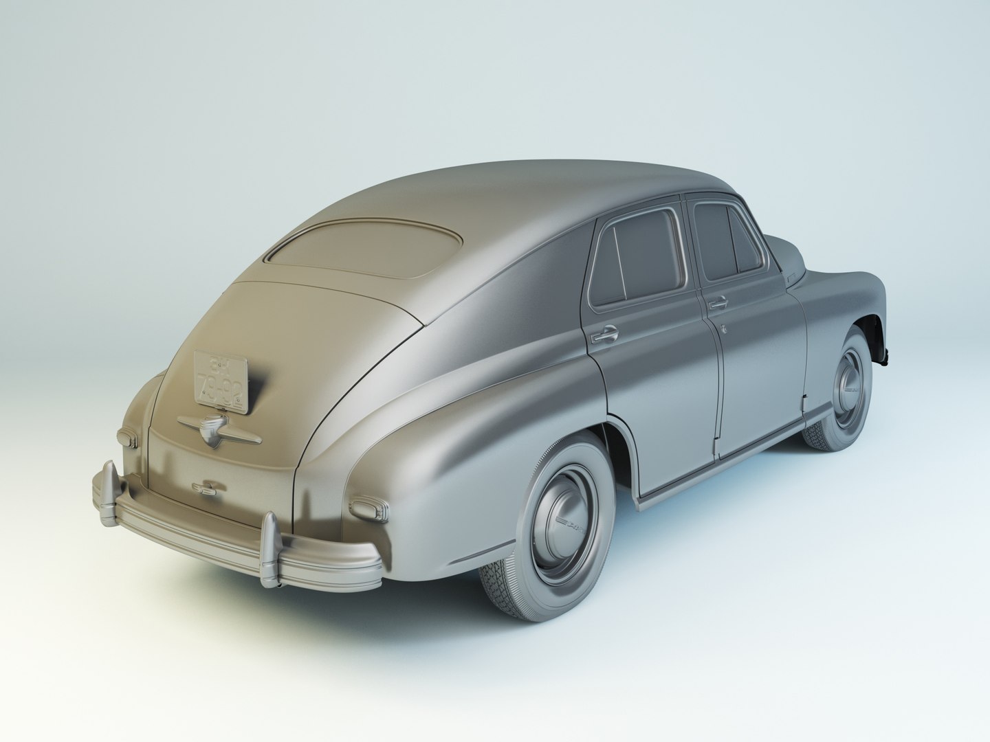 Pobeda 1955 3D model - TurboSquid 1557327