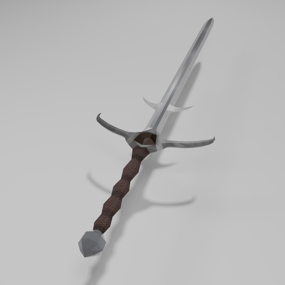3D Model LongSword Low Poly - TurboSquid 1820464