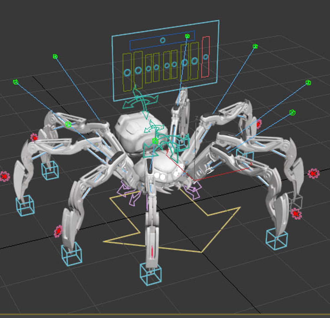 3d Model Robot Spider