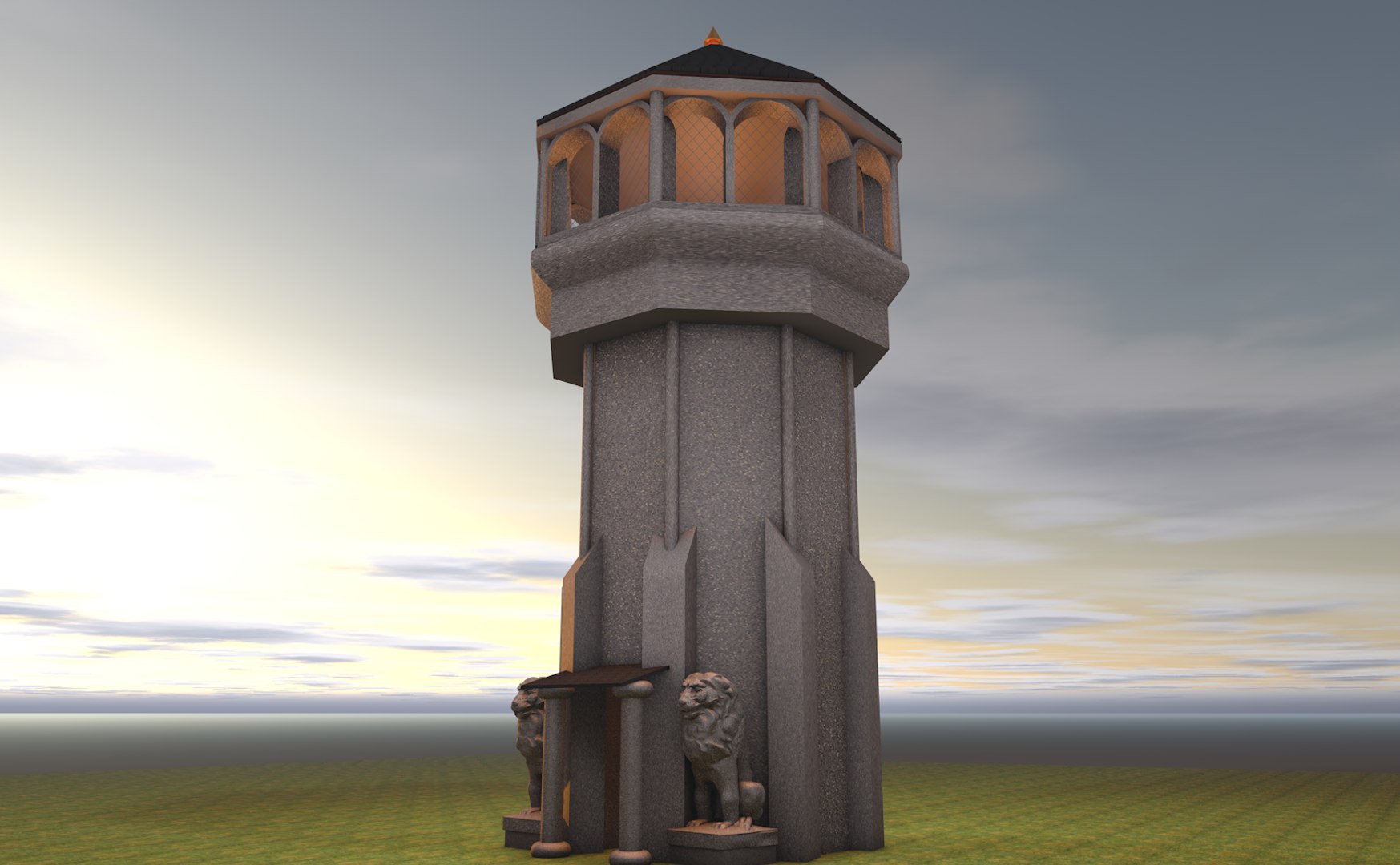 Age Empires Tower Model - TurboSquid 1342502