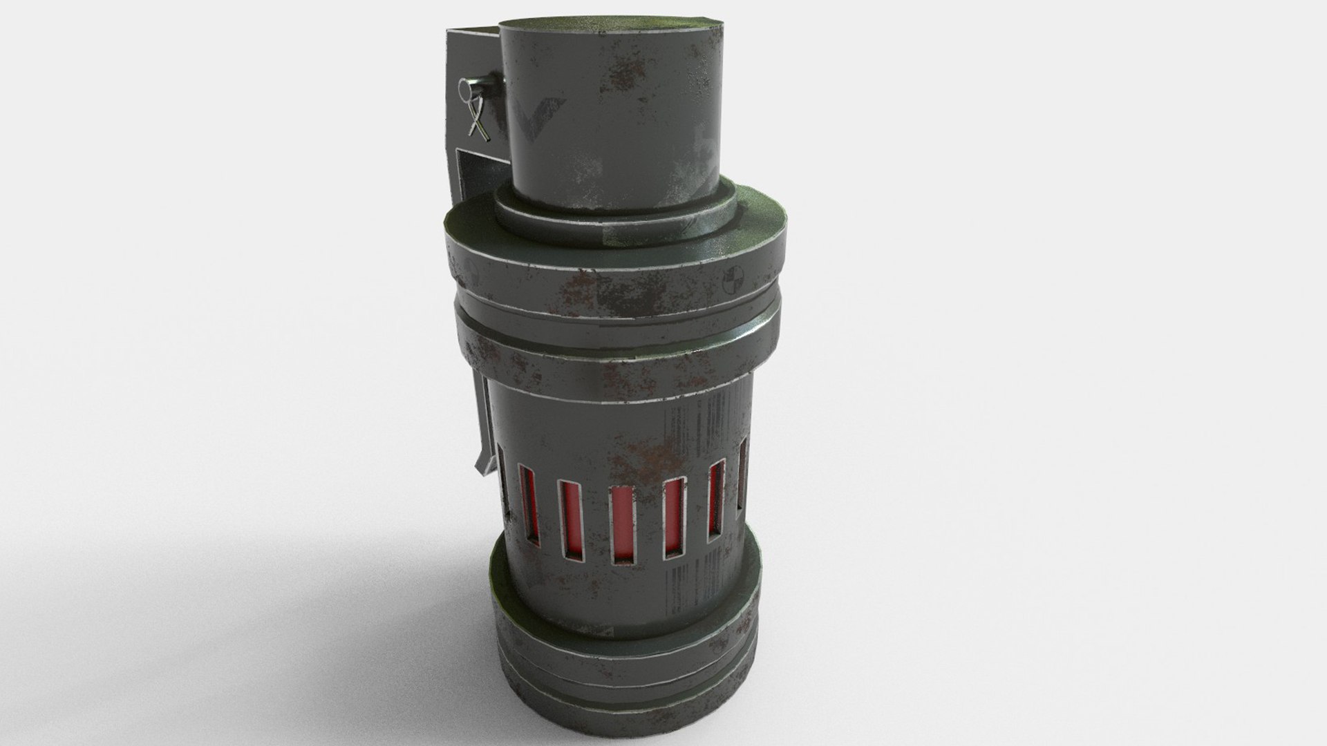 3D Low Poly Futuristic Grenade - TurboSquid 2352256
