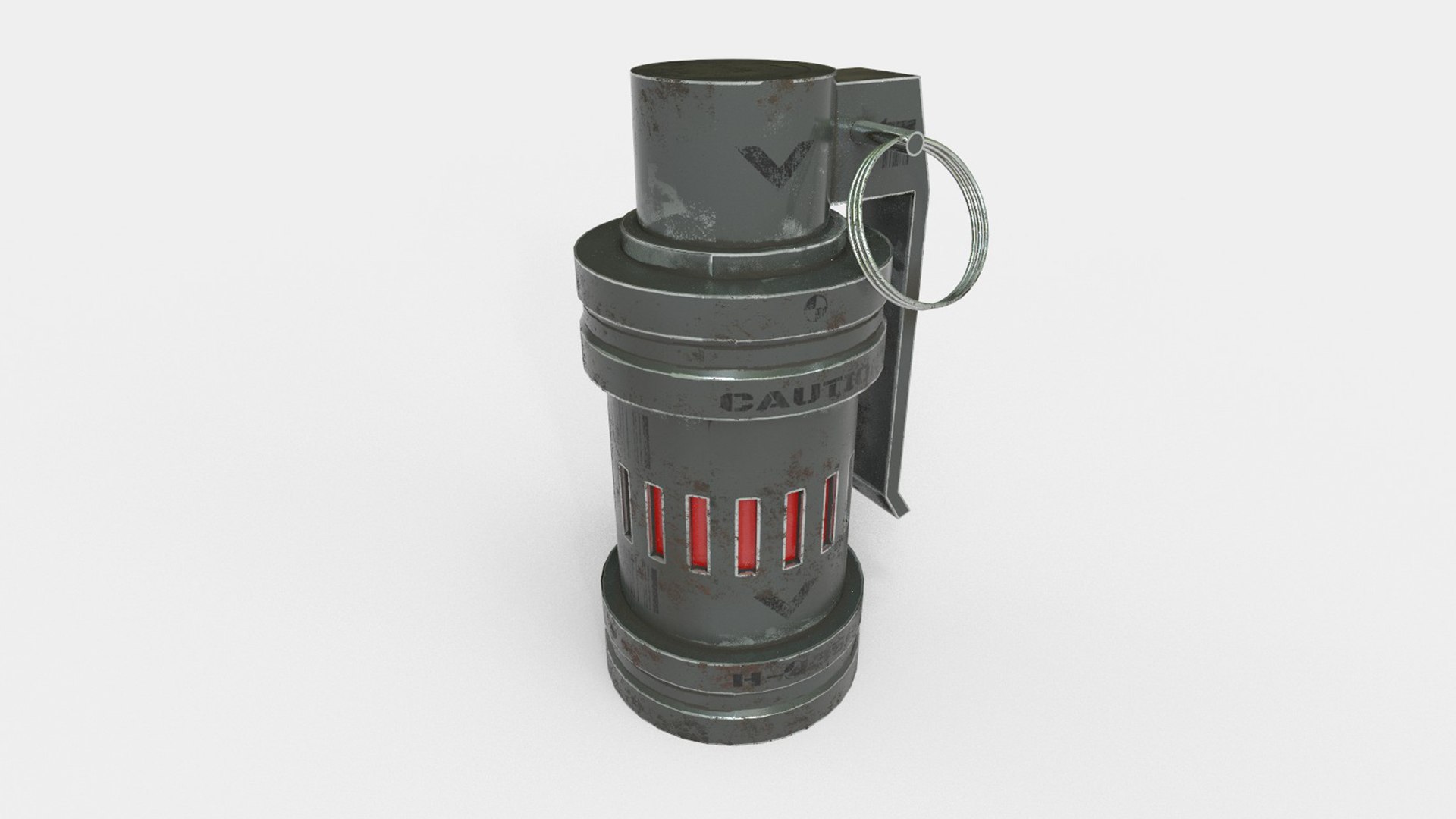 3D Low Poly Futuristic Grenade - TurboSquid 2352256