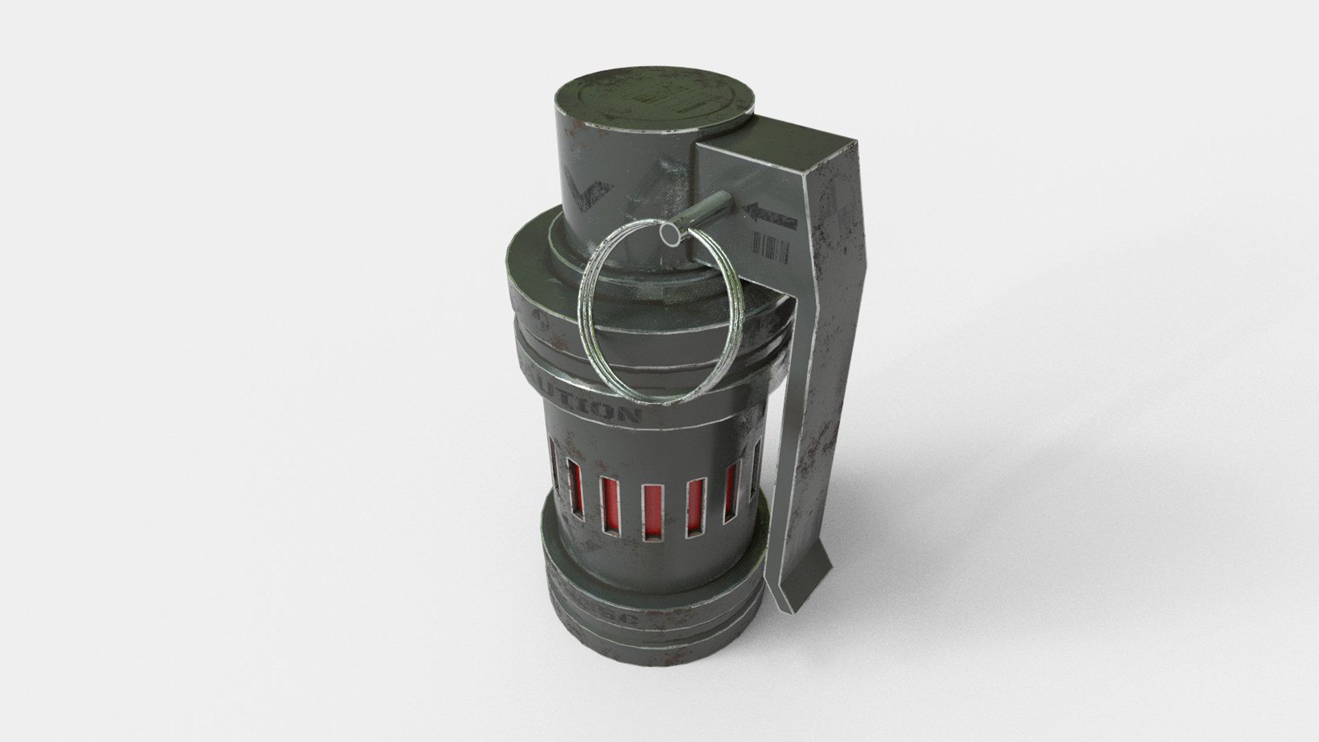 3D Low Poly Futuristic Grenade - TurboSquid 2352256