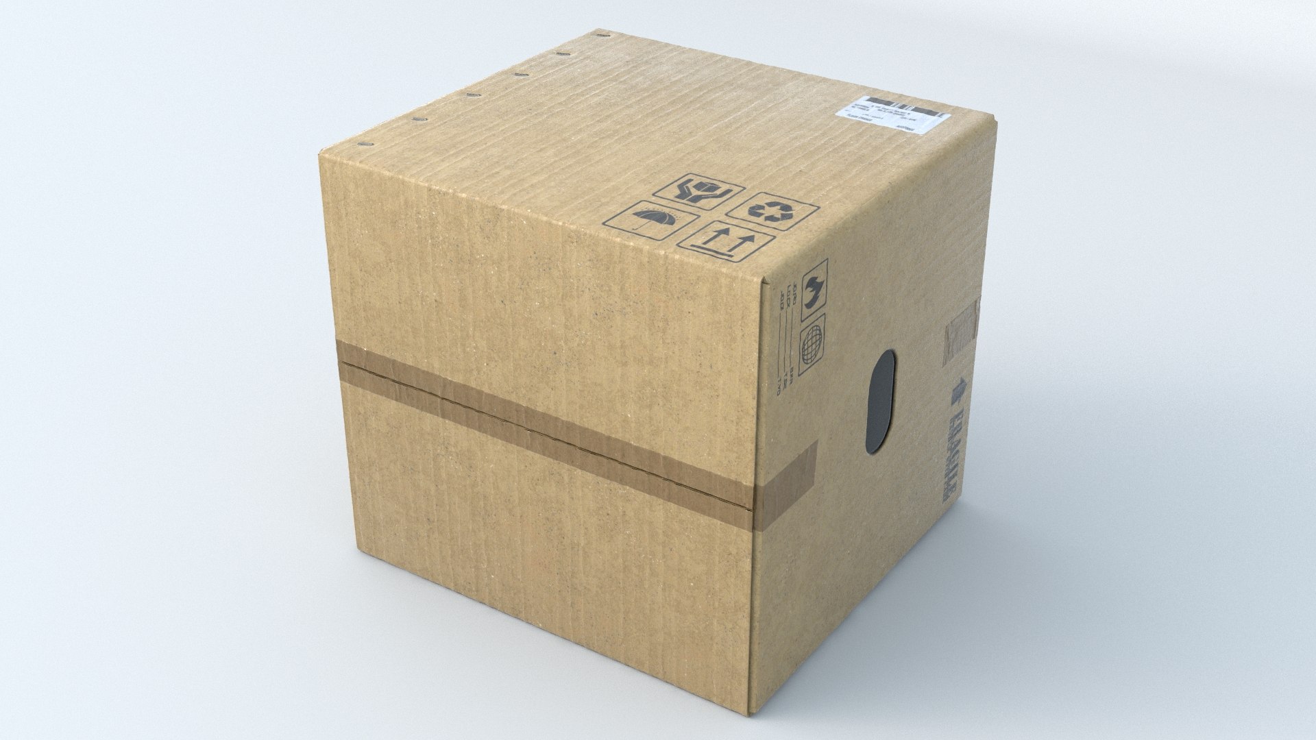 2 Cardboard Boxes New UHD 3D Model - TurboSquid 2092862