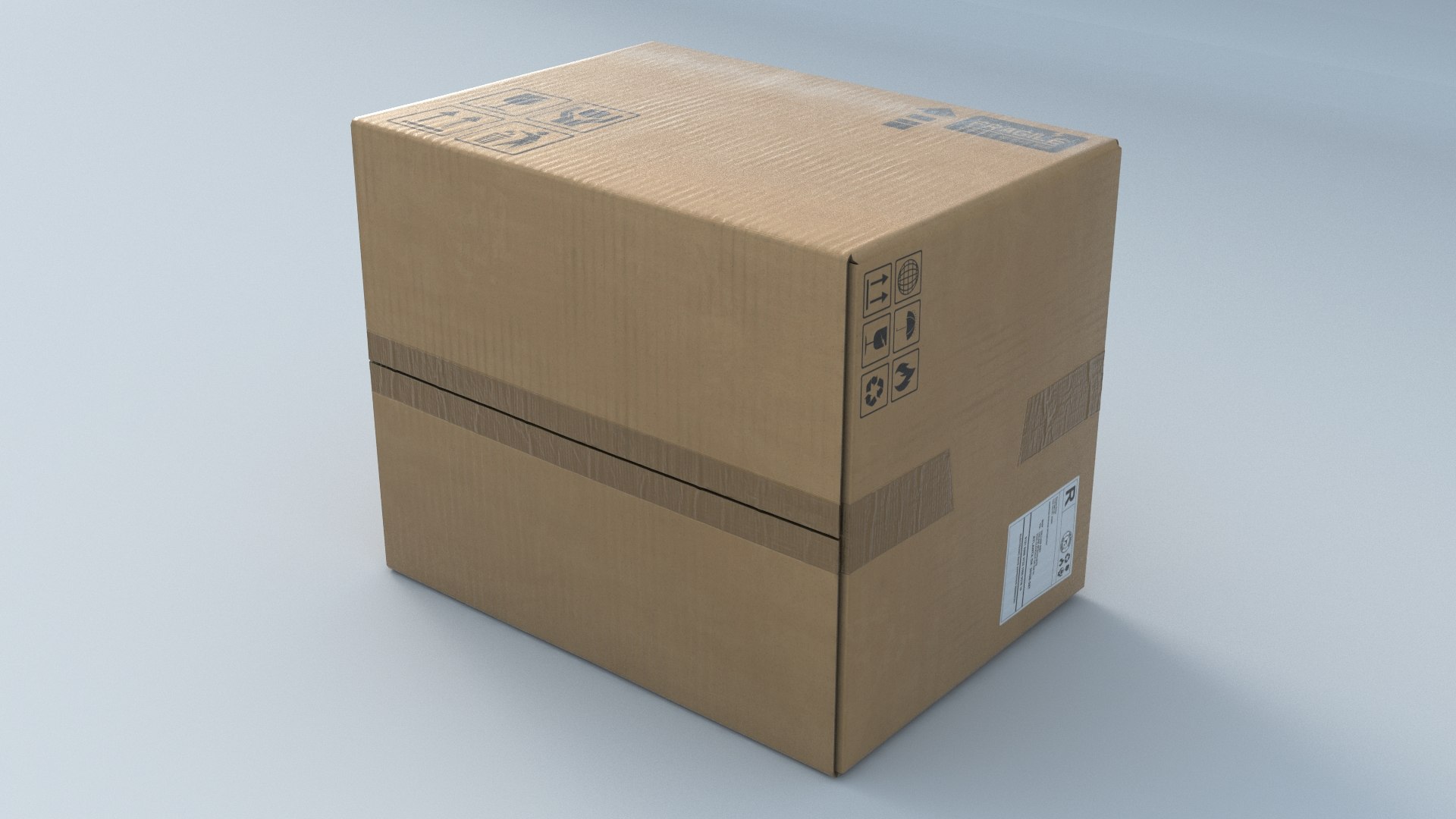 2 Cardboard Boxes New UHD 3D Model - TurboSquid 2092862