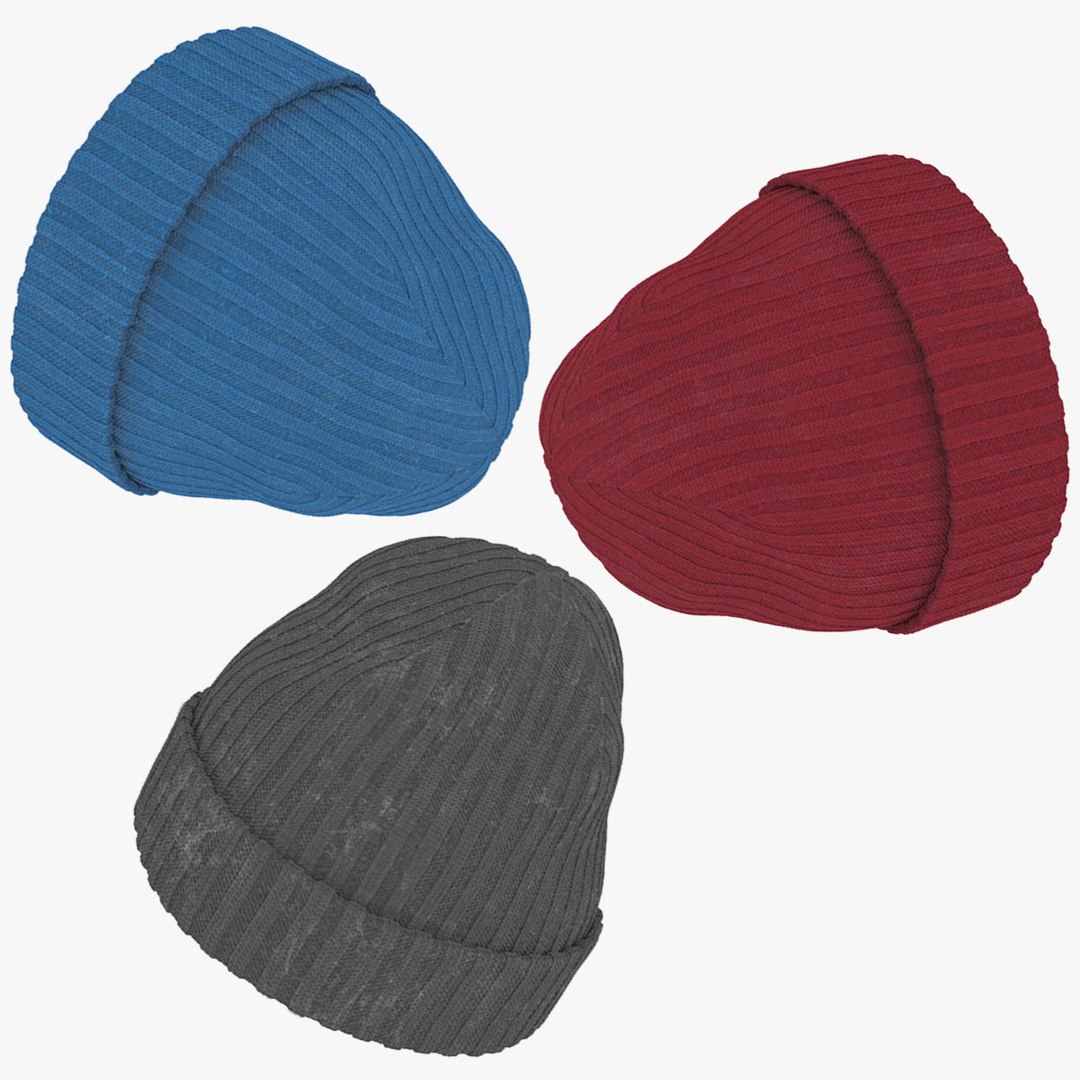 Beanie Hat Collection 3D Model - TurboSquid 2188639
