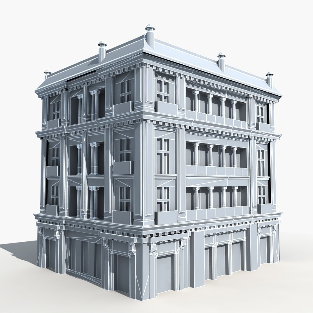 Old Building 3D Model - TurboSquid 1318996