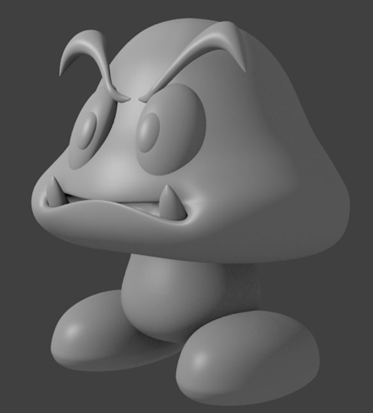 3d goomba super mario