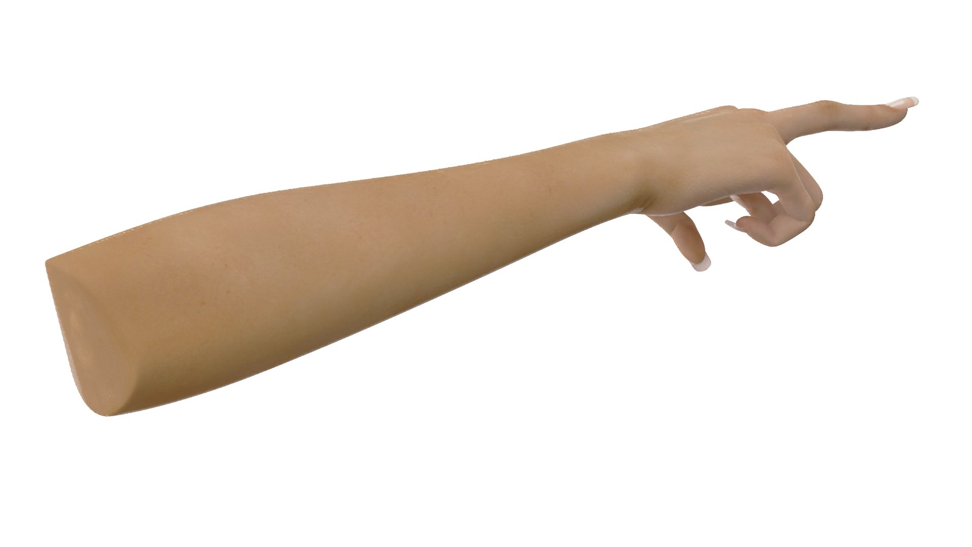 3D Model Female Hand Middle Finger Sign - TurboSquid 2194884