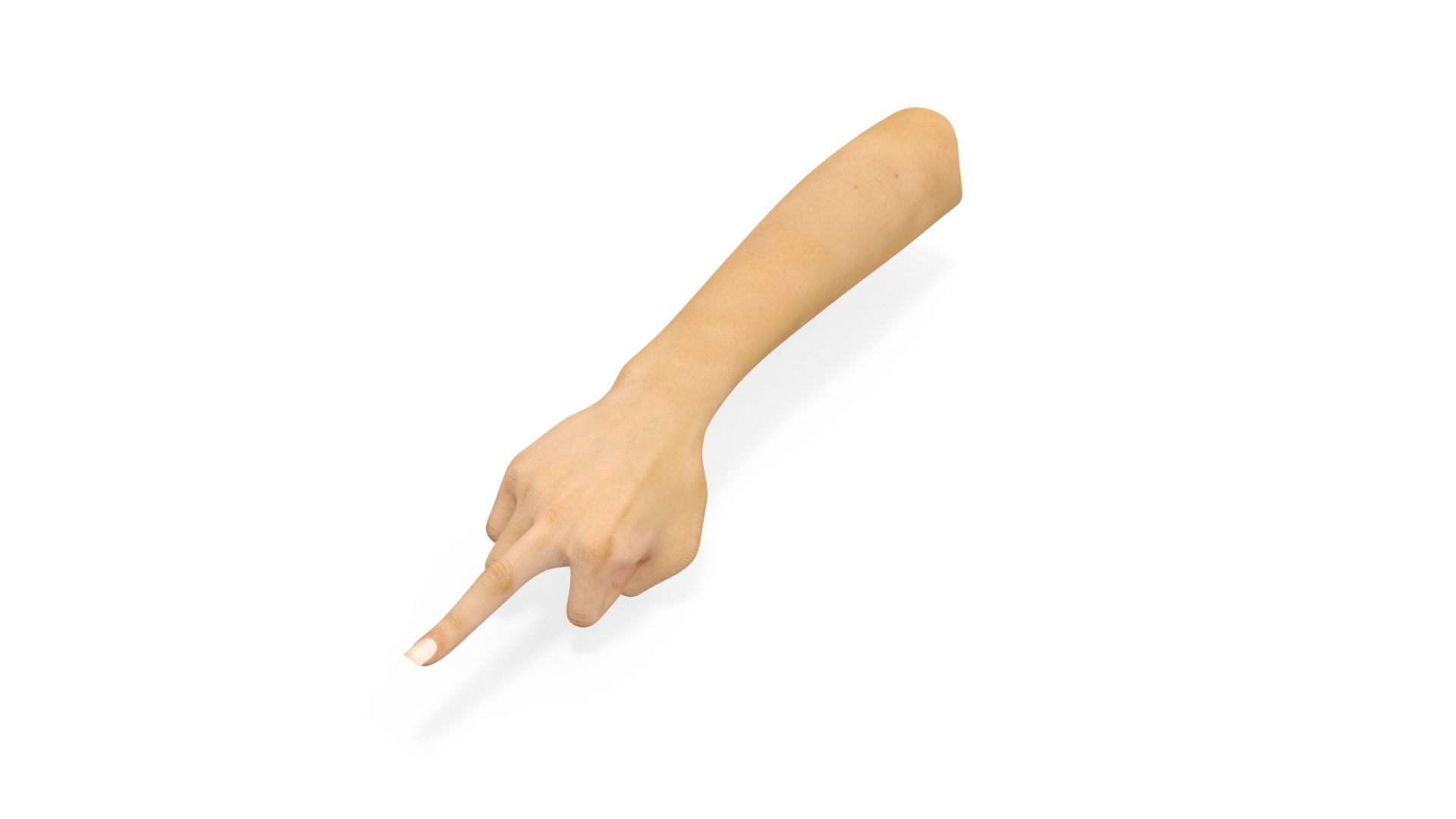 3D Model Female Hand Middle Finger Sign - TurboSquid 2194884