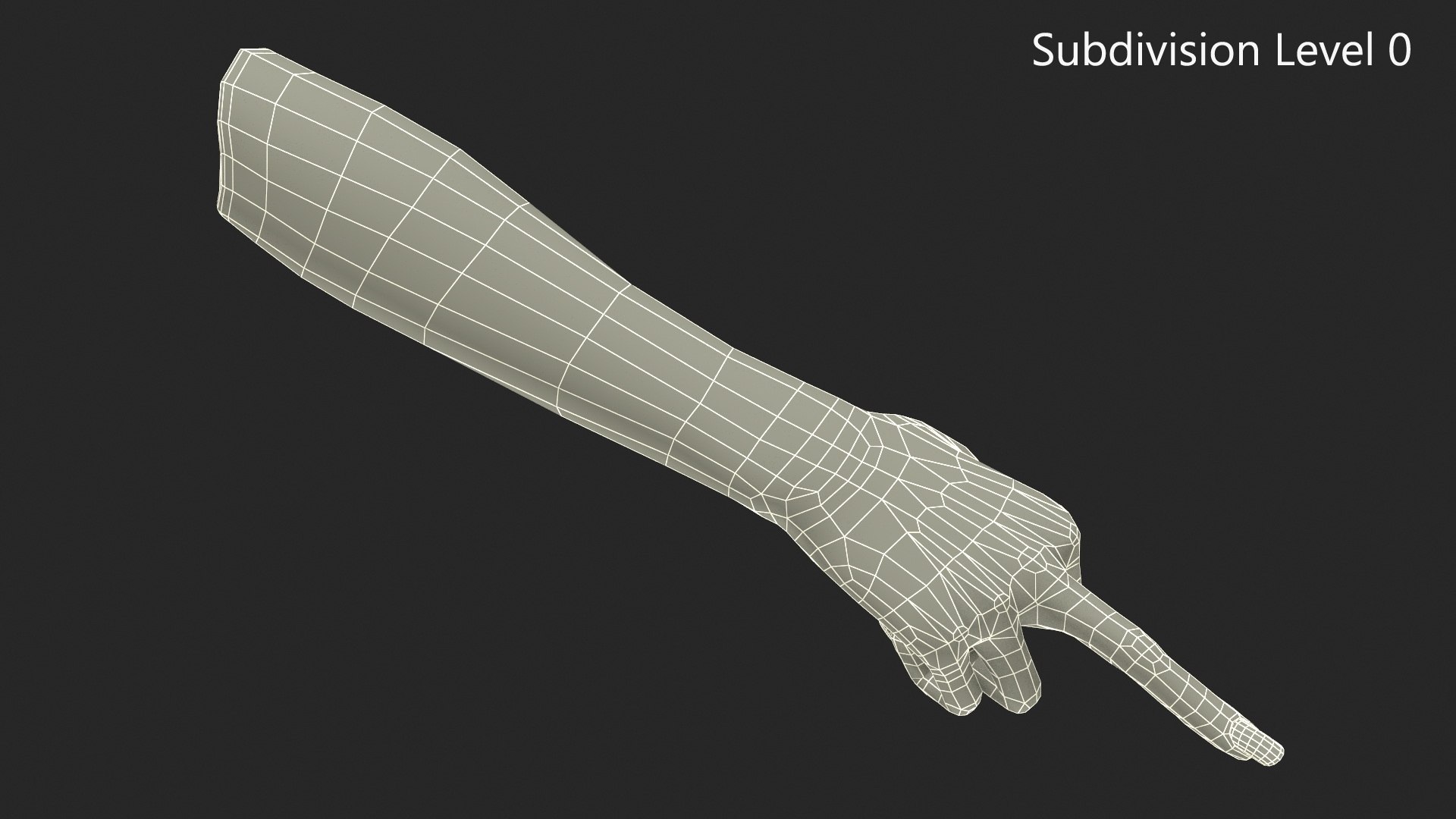 3D Model Female Hand Middle Finger Sign - TurboSquid 2194884