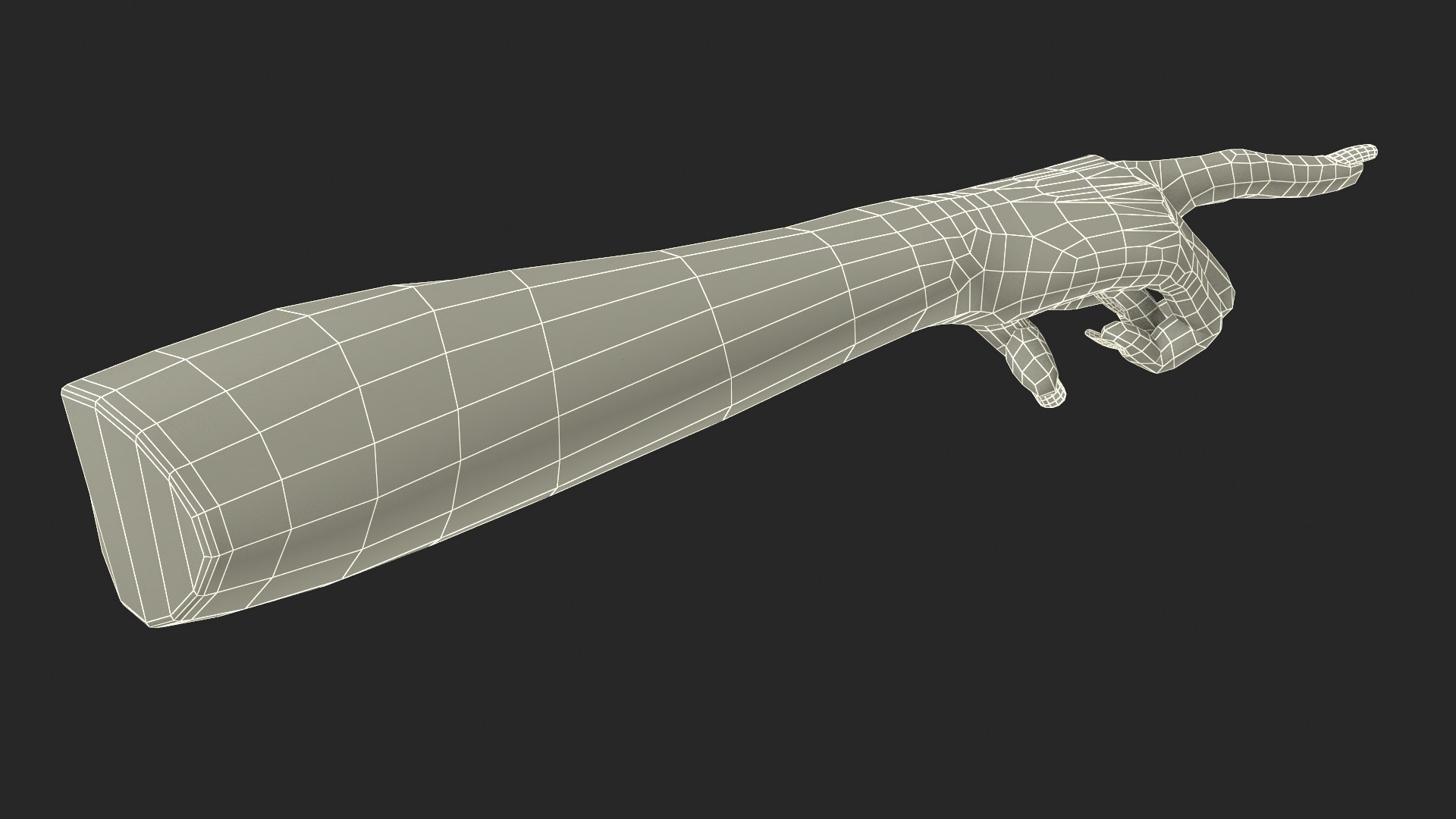 3D Model Female Hand Middle Finger Sign - TurboSquid 2194884