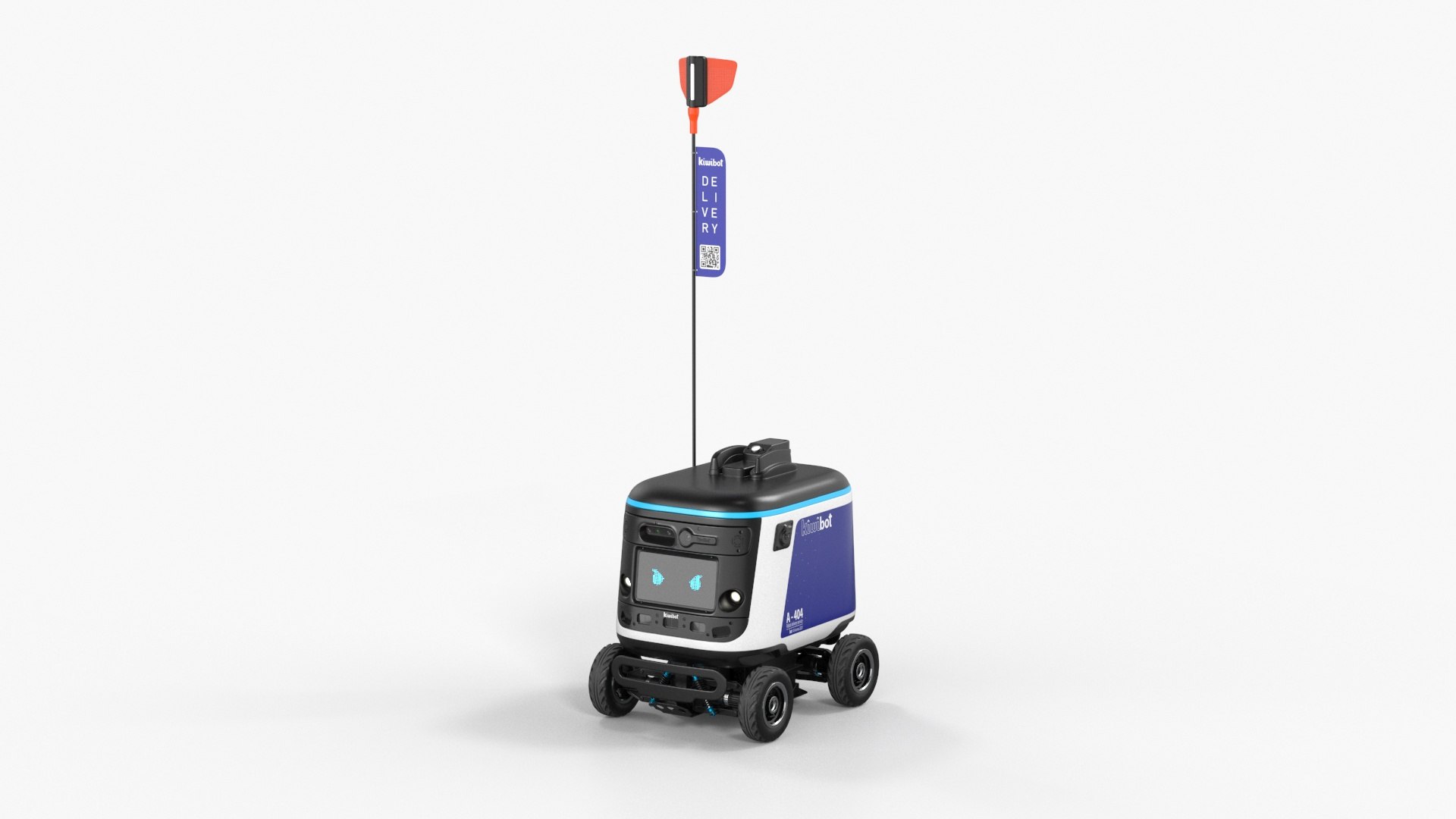 3D Delivery Robot Kiwibot Blue - TurboSquid 2256436