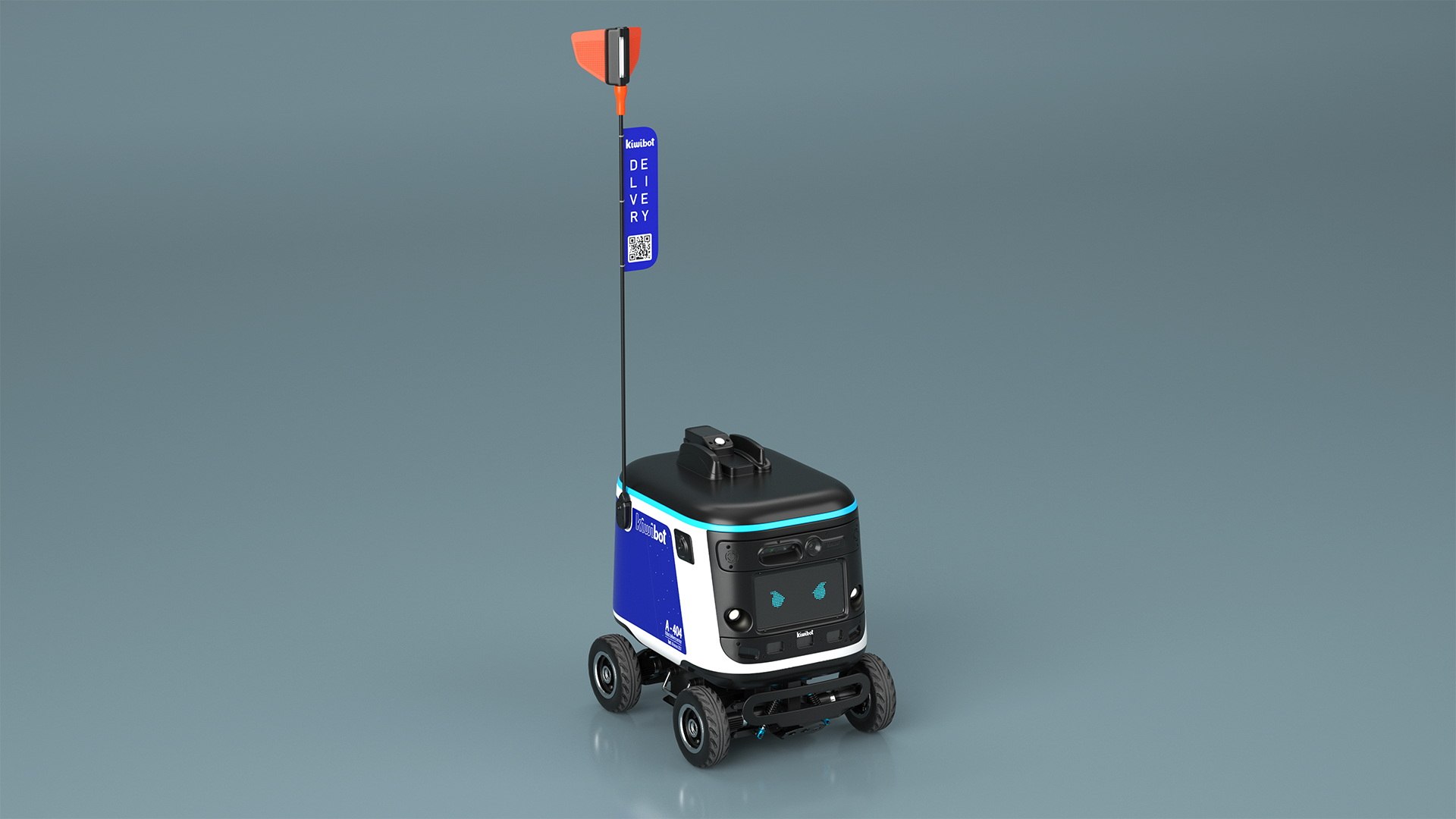 3D Delivery Robot Kiwibot Blue - TurboSquid 2256436
