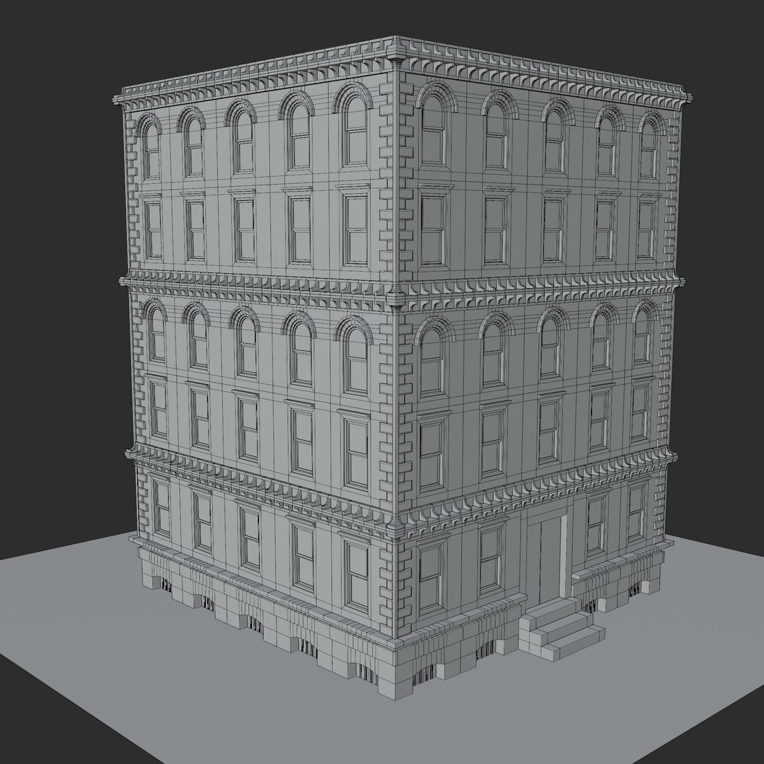 3D Building Base Mesh - TurboSquid 1757541