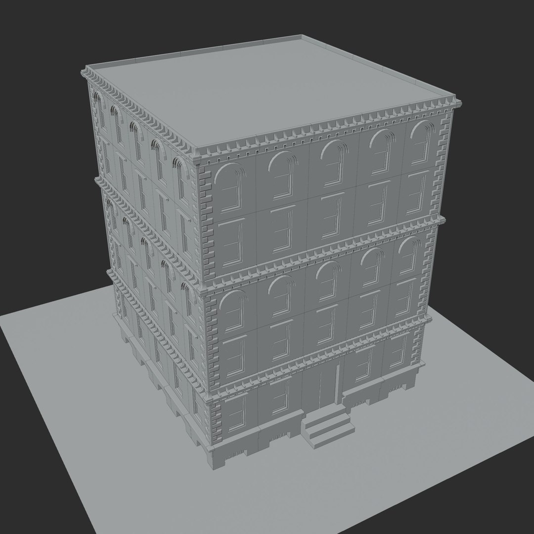 3D Building Base Mesh - TurboSquid 1757541