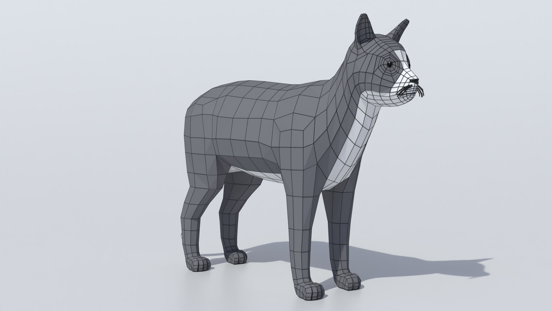 Low Poly Cartoon Cat 3D - TurboSquid 2312756