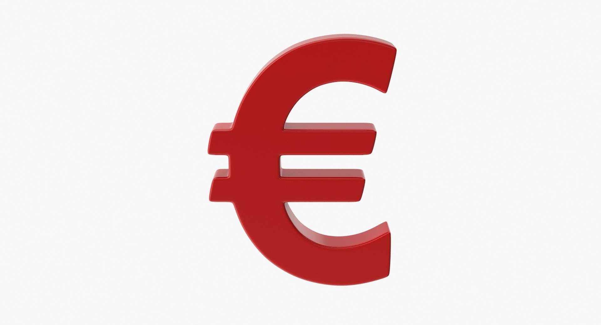 Euro Sign 3D Model - TurboSquid 1380695