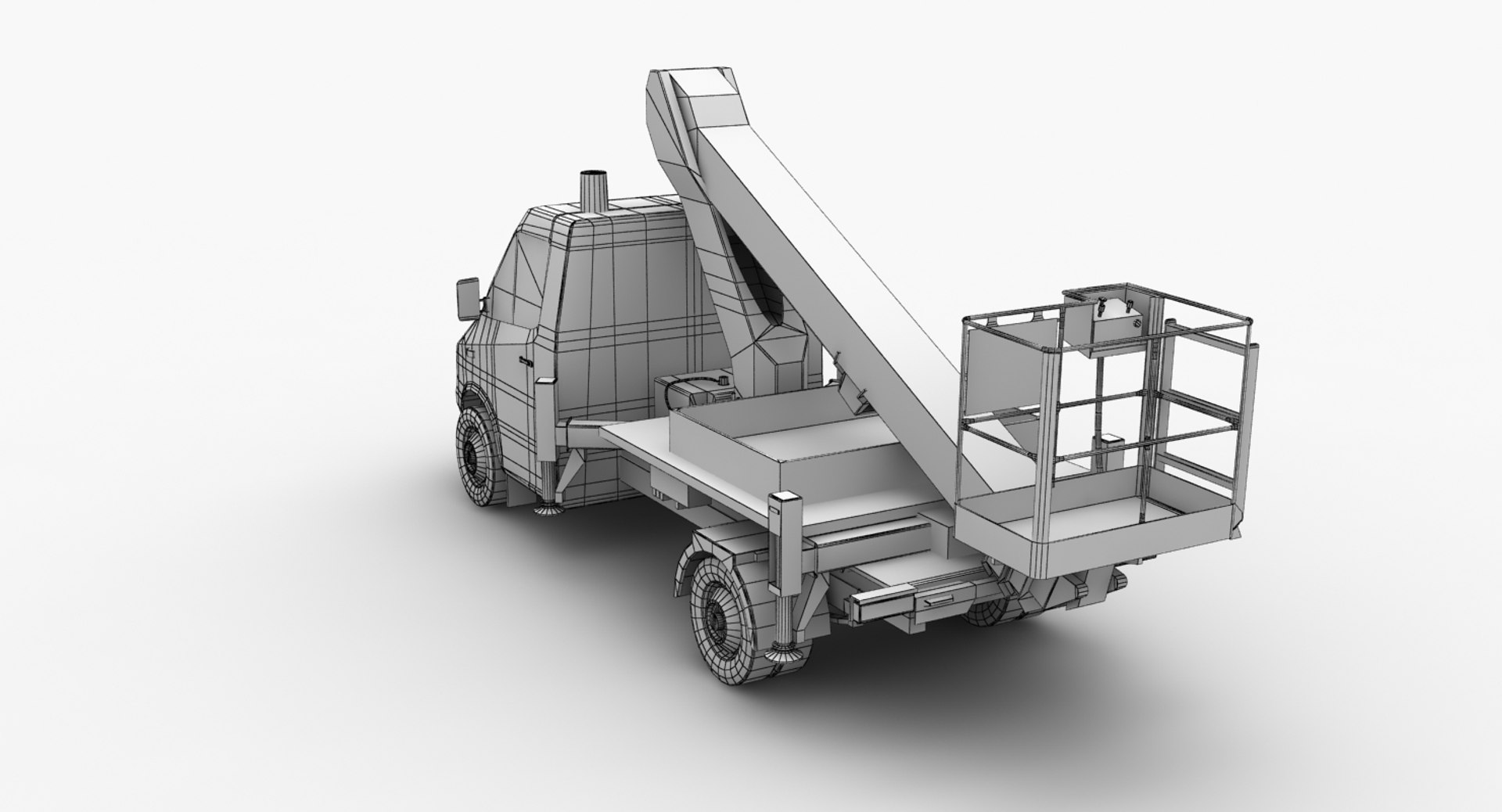 mercedes sprinter crane 3d model