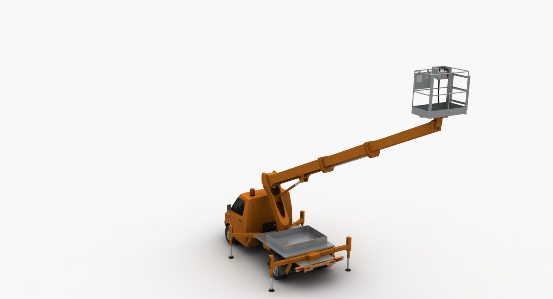 mercedes sprinter crane 3d model