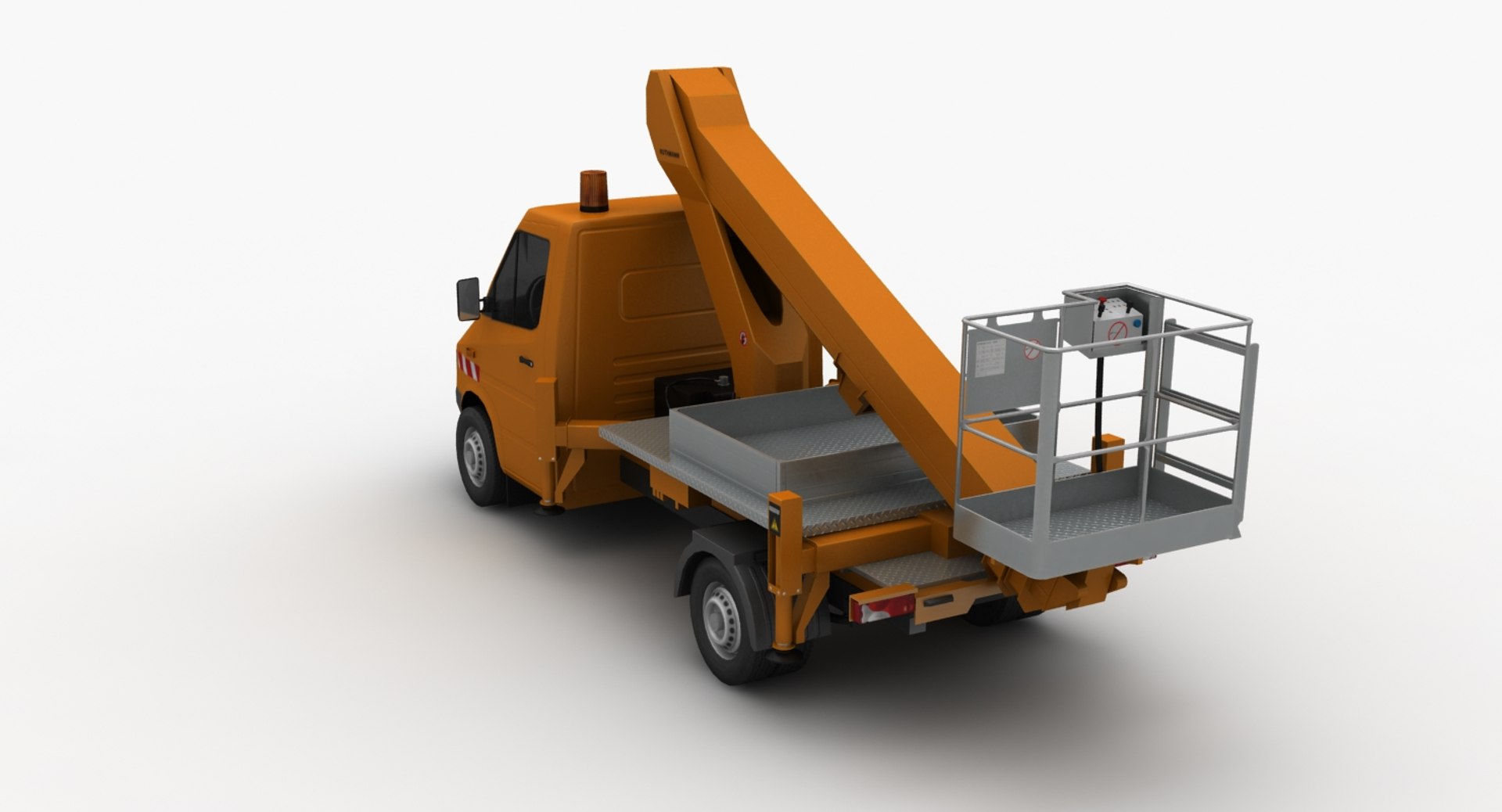 mercedes sprinter crane 3d model