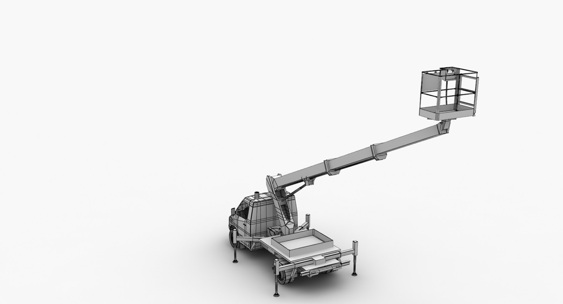 mercedes sprinter crane 3d model