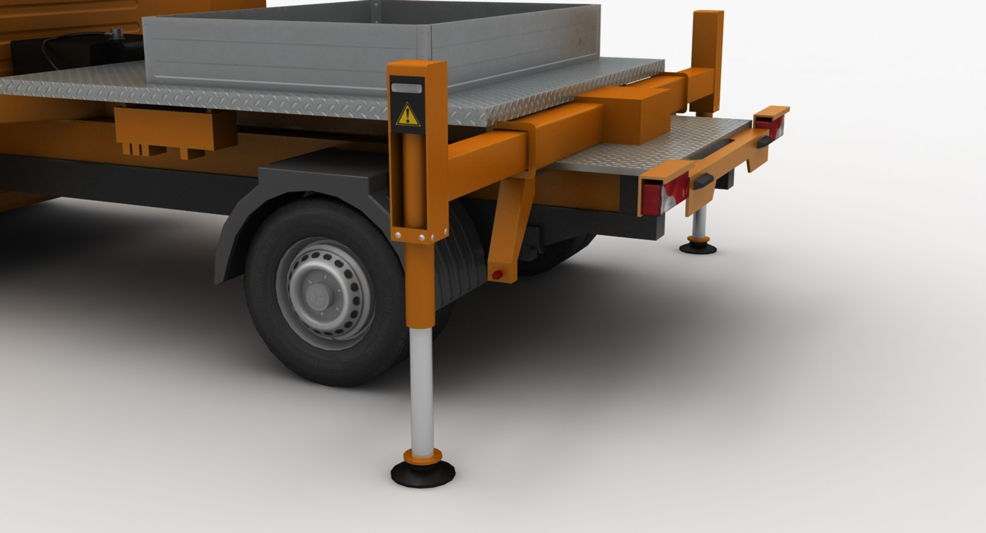 mercedes sprinter crane 3d model