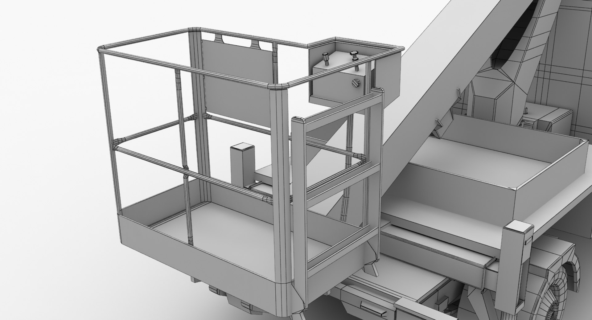 mercedes sprinter crane 3d model