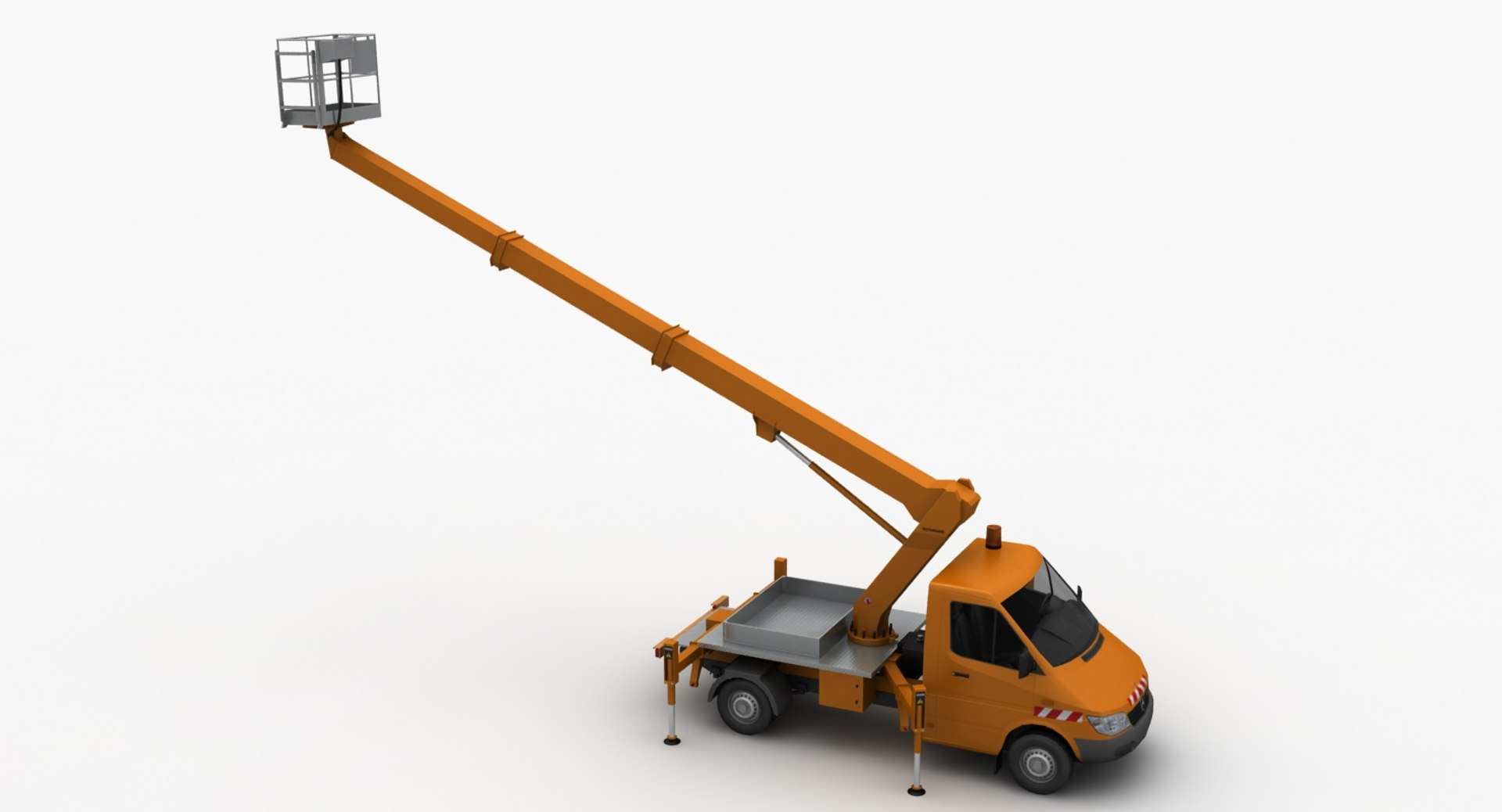 mercedes sprinter crane 3d model