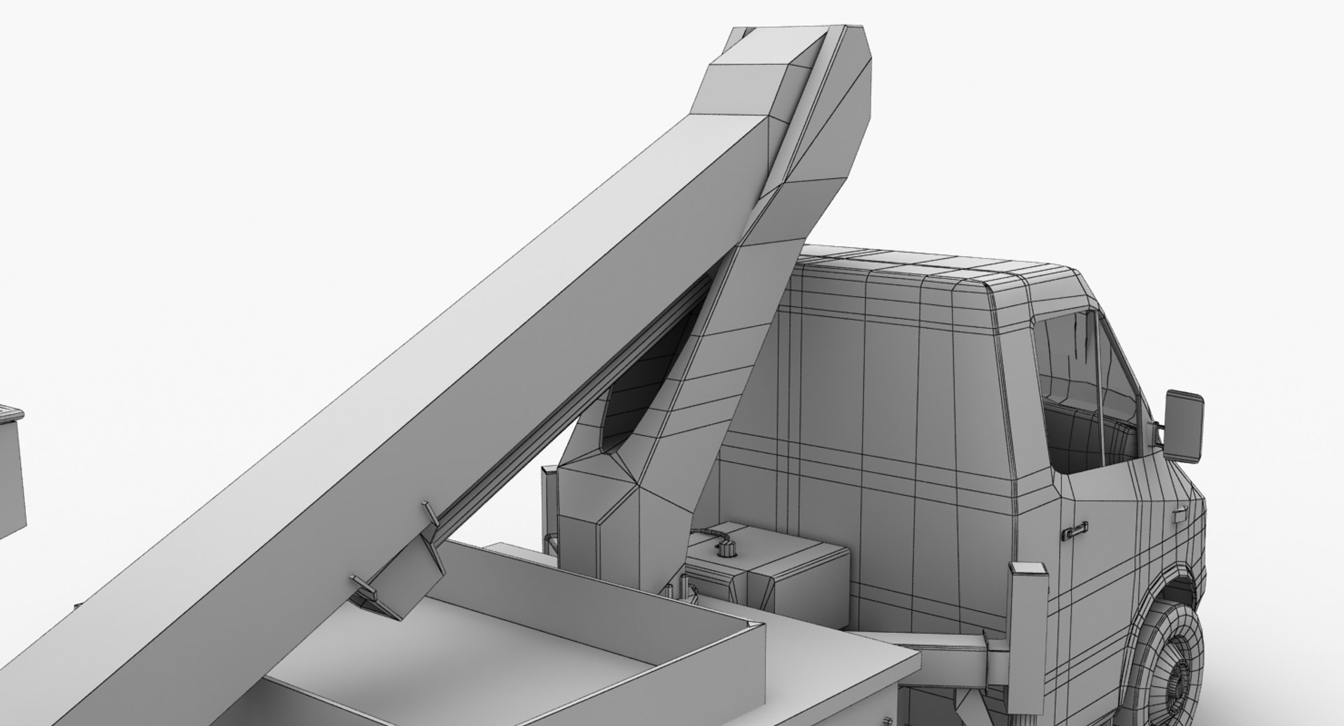 mercedes sprinter crane 3d model